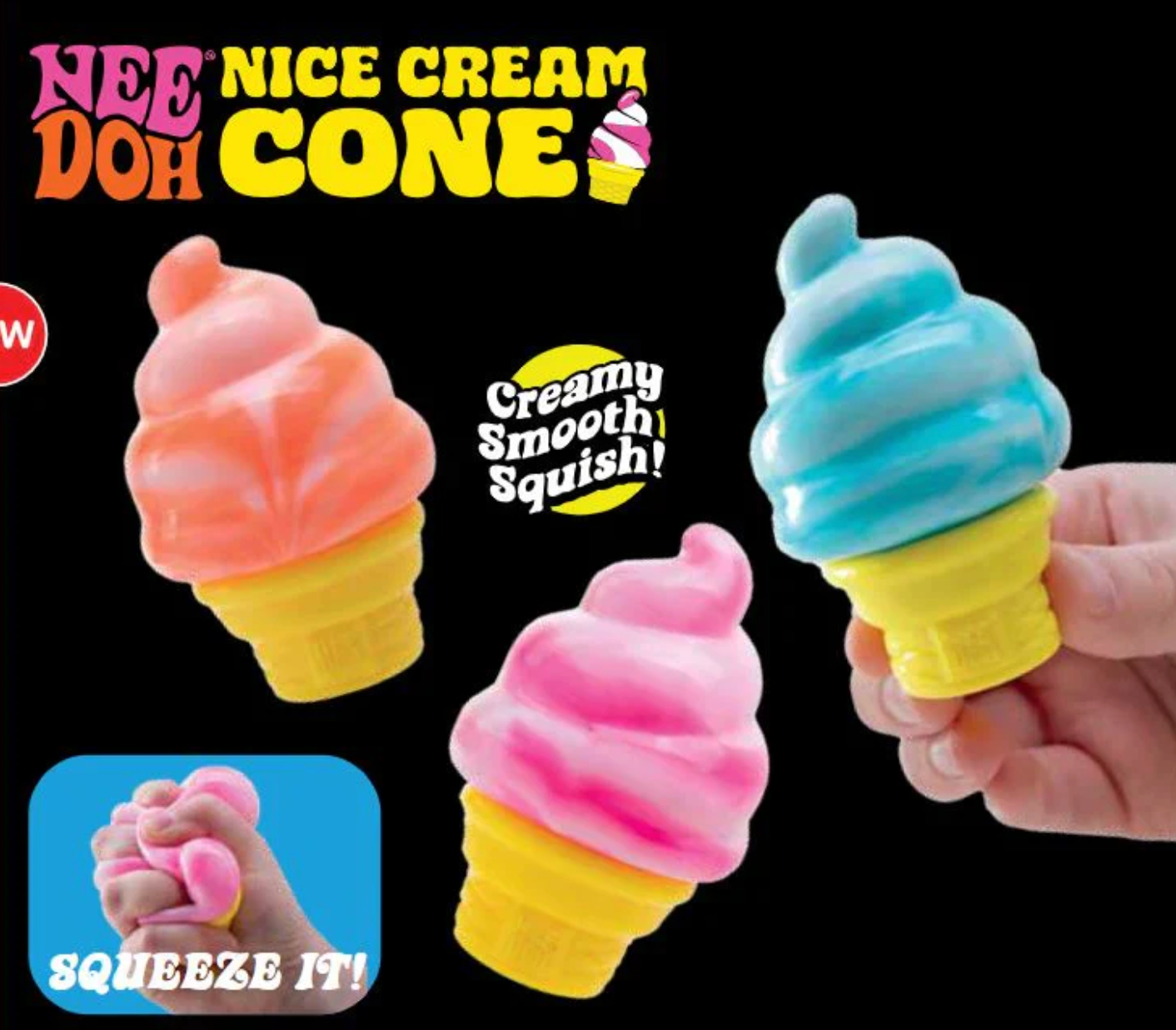 NeeDoh Food Fidget Toys — Squishy Donuts, Ice Cream & Ramen
