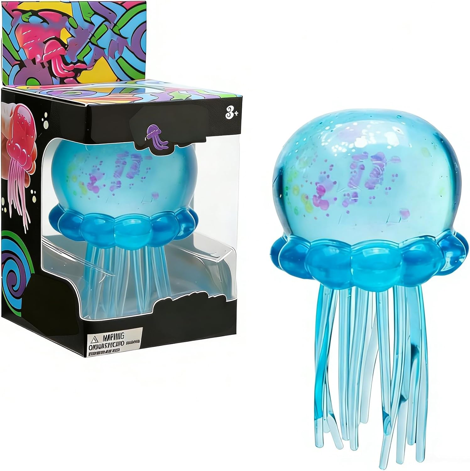 NeeDoh JellySquish - Jellyfish Sensory Squeeze Toy