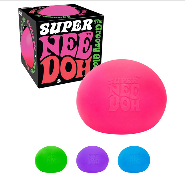 NeeDoh Super Groovy Glob — Jumbo Sensory Squeeze Stress Ball for Kids ...