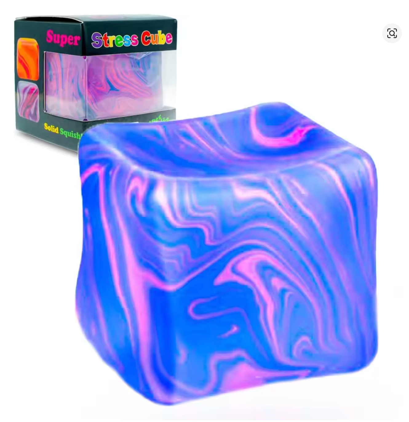NeeDoh Swirl Nice Berg - Marbling Swirl Sensory Squeeze Cube