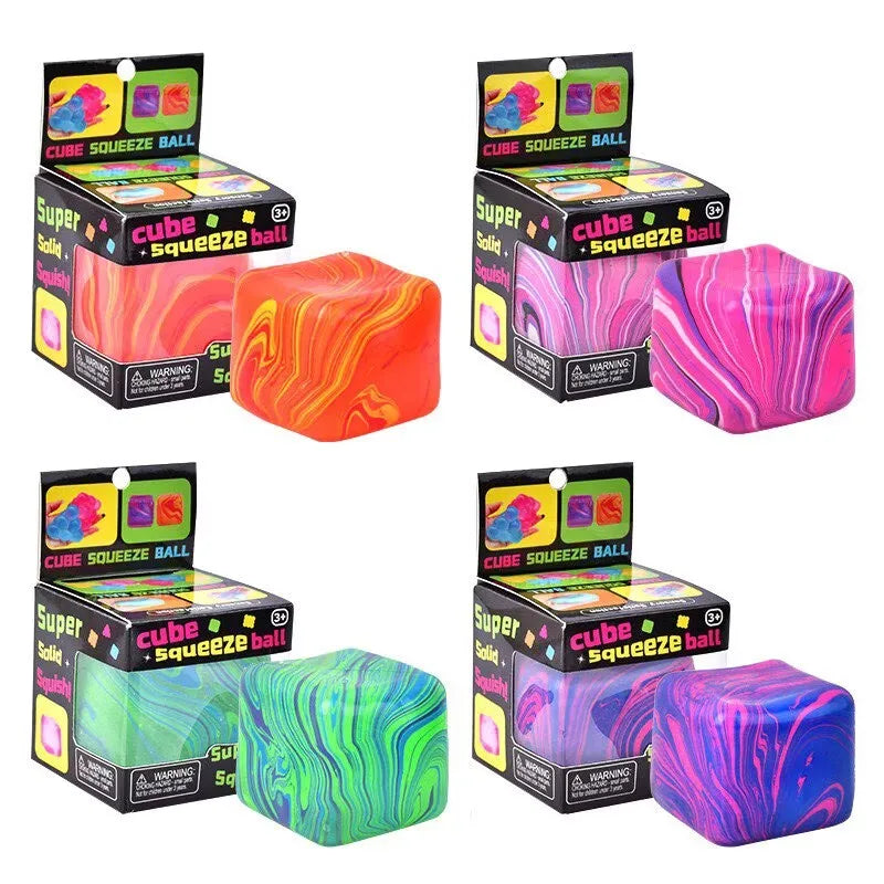 NeeDoh Swirl Nice Berg - Marbling Swirl Sensory Squeeze Cube