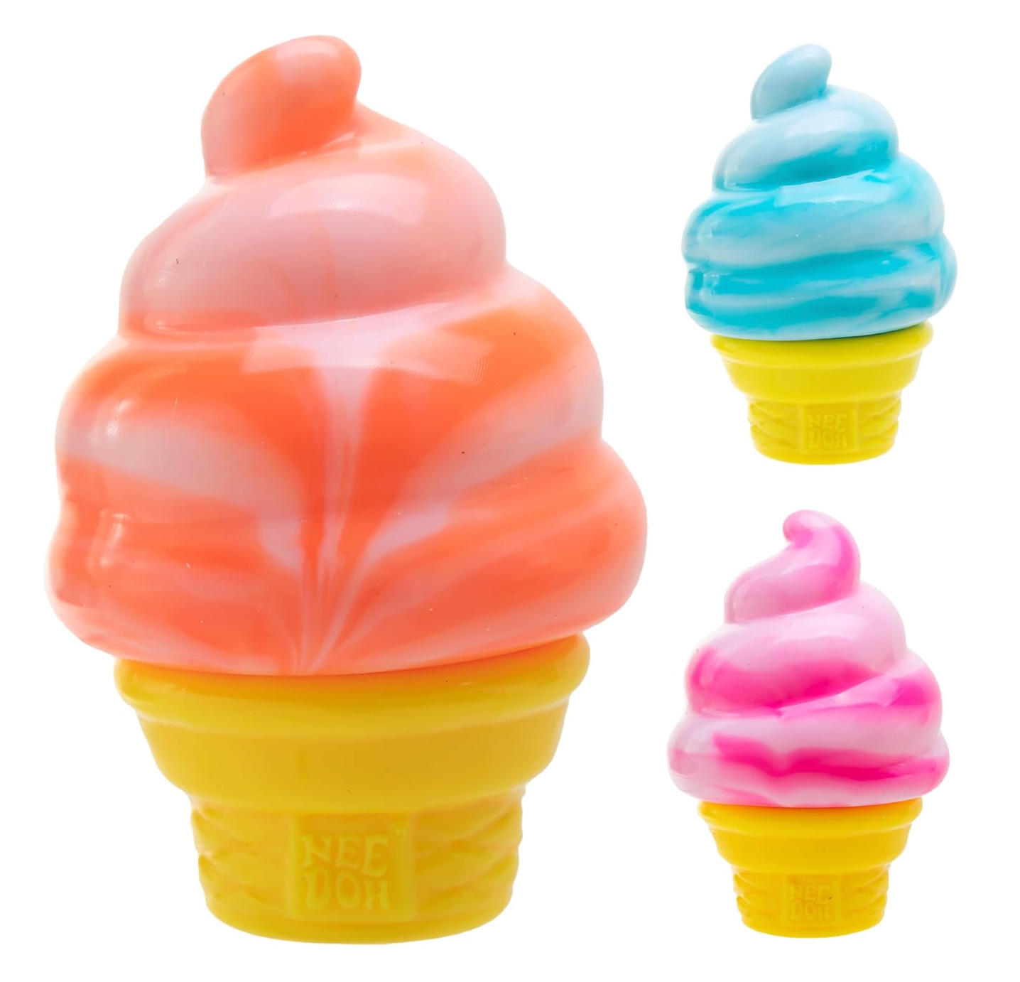 Schylling NeeDoh Nice Cream Cone – Sensory Squeeze Fidget Toy
